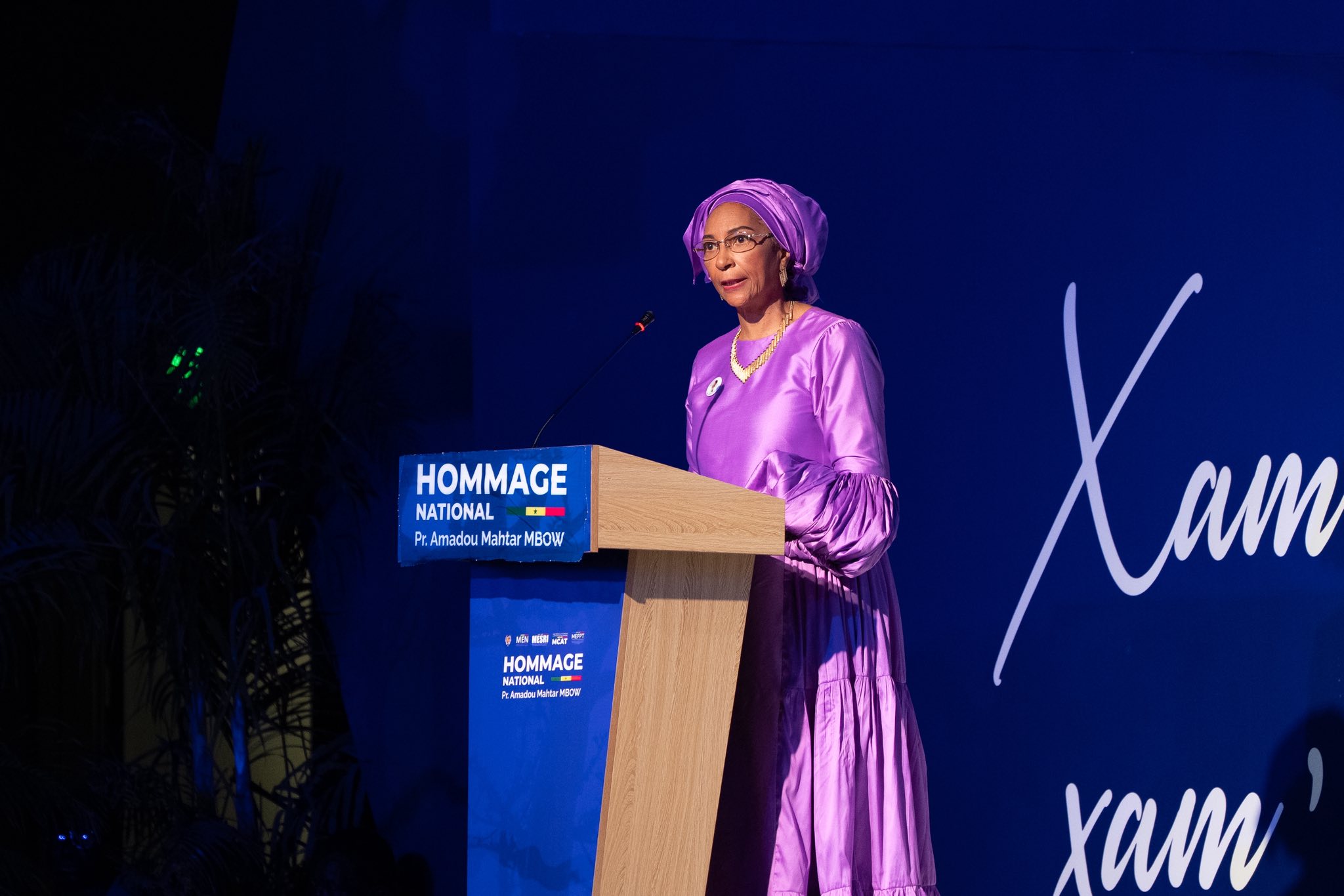 Hommage à Amadou Mactar Mbow : Le Dr Awa Mbow salue, au nom de la ...